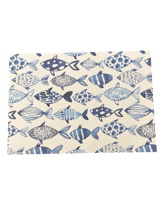 Disposable Placemats - Blue Fish – The Hideaway